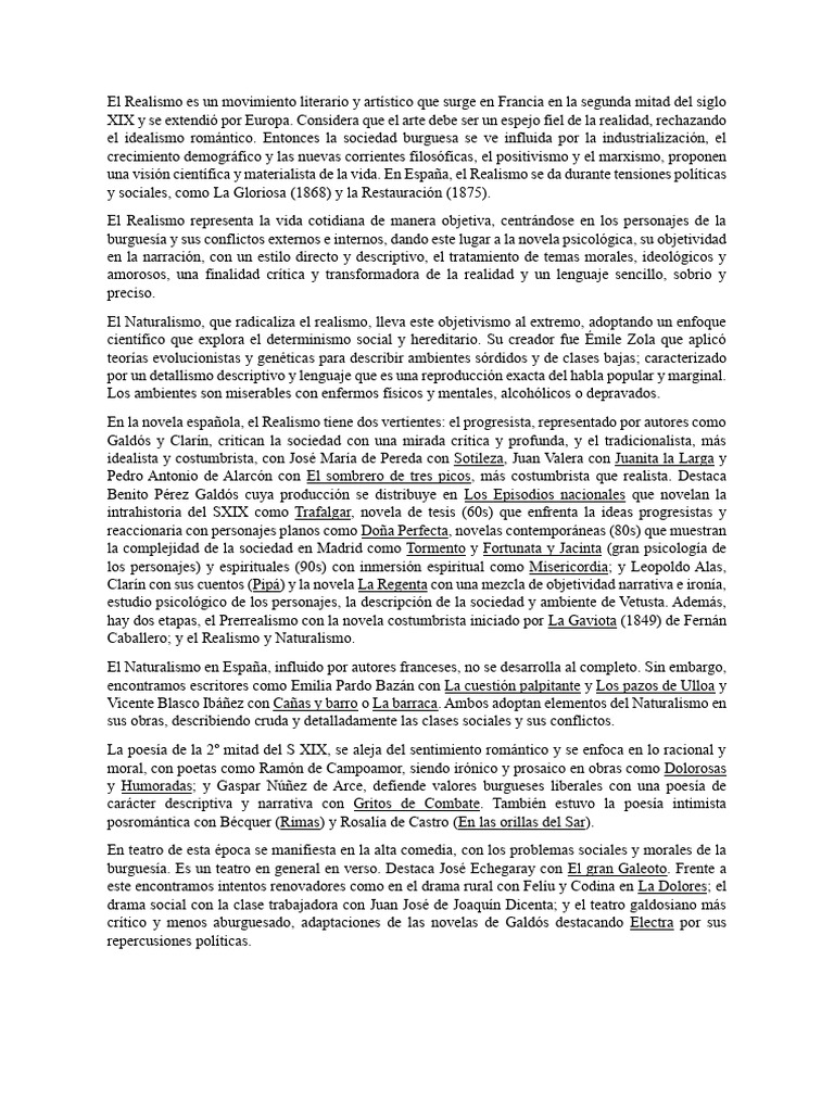 Temas Lit | PDF | Realismo literario