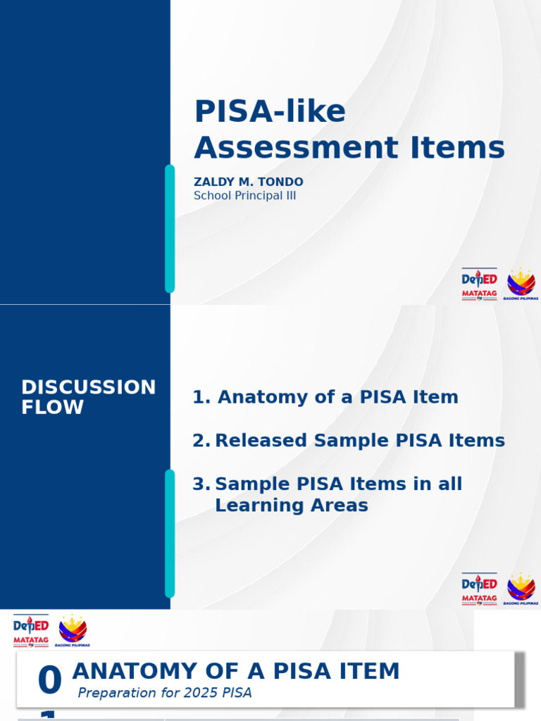 PISA Items Structure and Sample | PDF | Programme For International ...