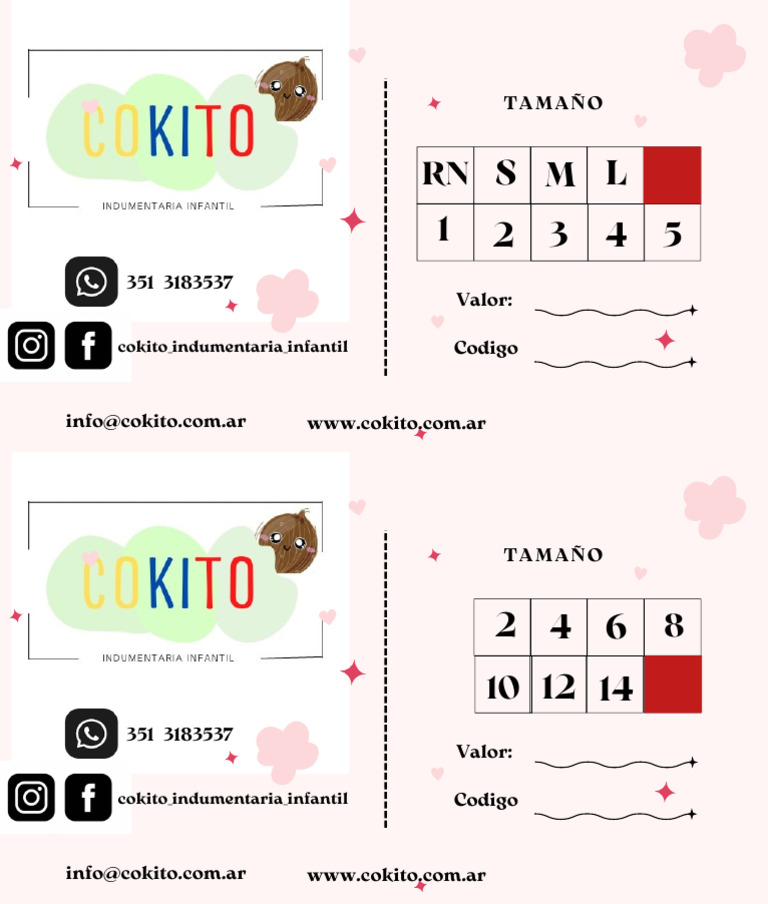 Etiquetas Ropa | PDF