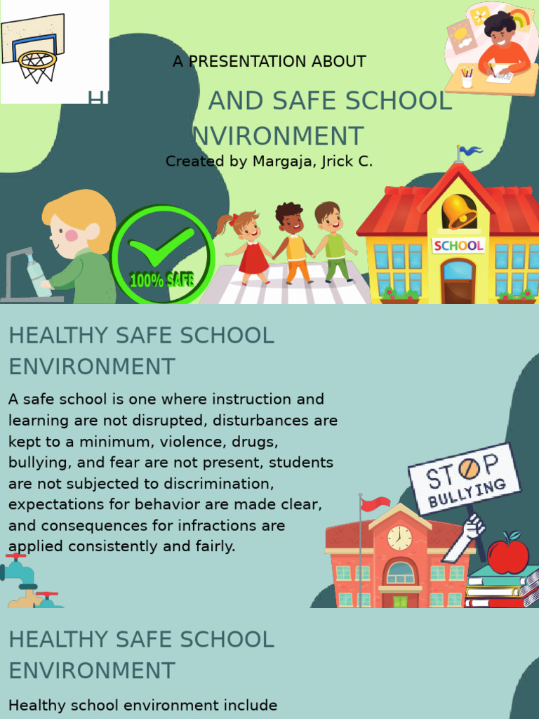 Healthy Safe School Environment Guide | PDF | Water | Ventilation ...