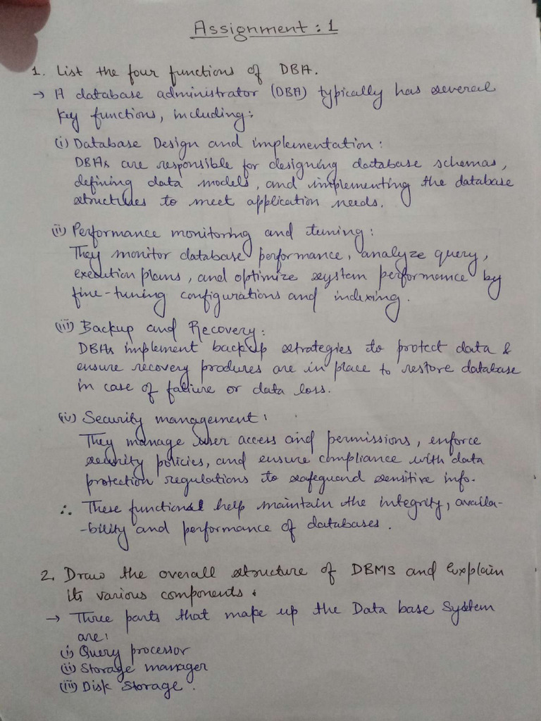 Assignment 1 Dbms Compressed | PDF