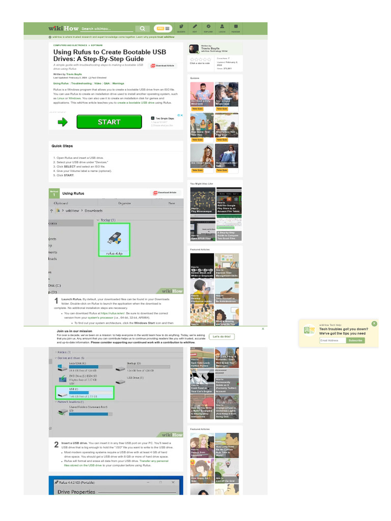 Using Rufus To Create Bootable USB Drives | PDF | Usb Flash Drive | Booting