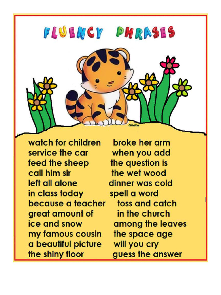 Fluency Phrases | PDF