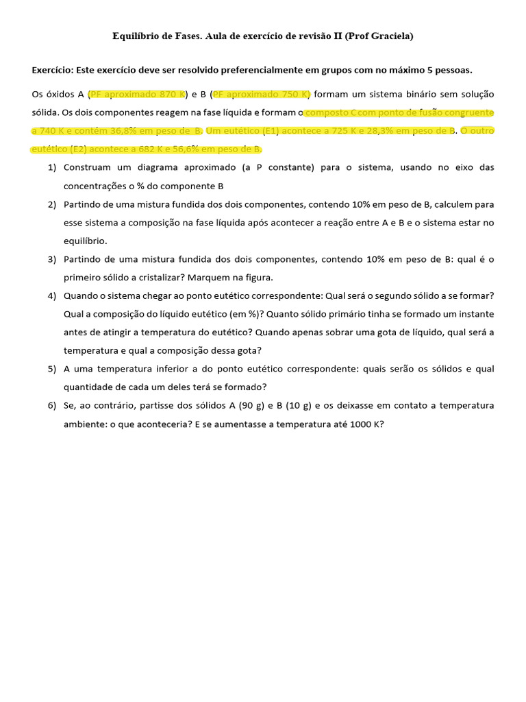 Trabalho em Grupo 2 - 241027 - 134323 | PDF | Ciências e Matemática