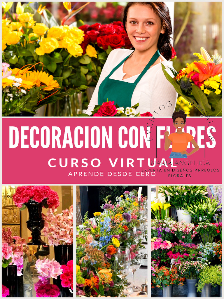 Diseño y Decoracion Con Flores | PDF | Flores | Refrigerador