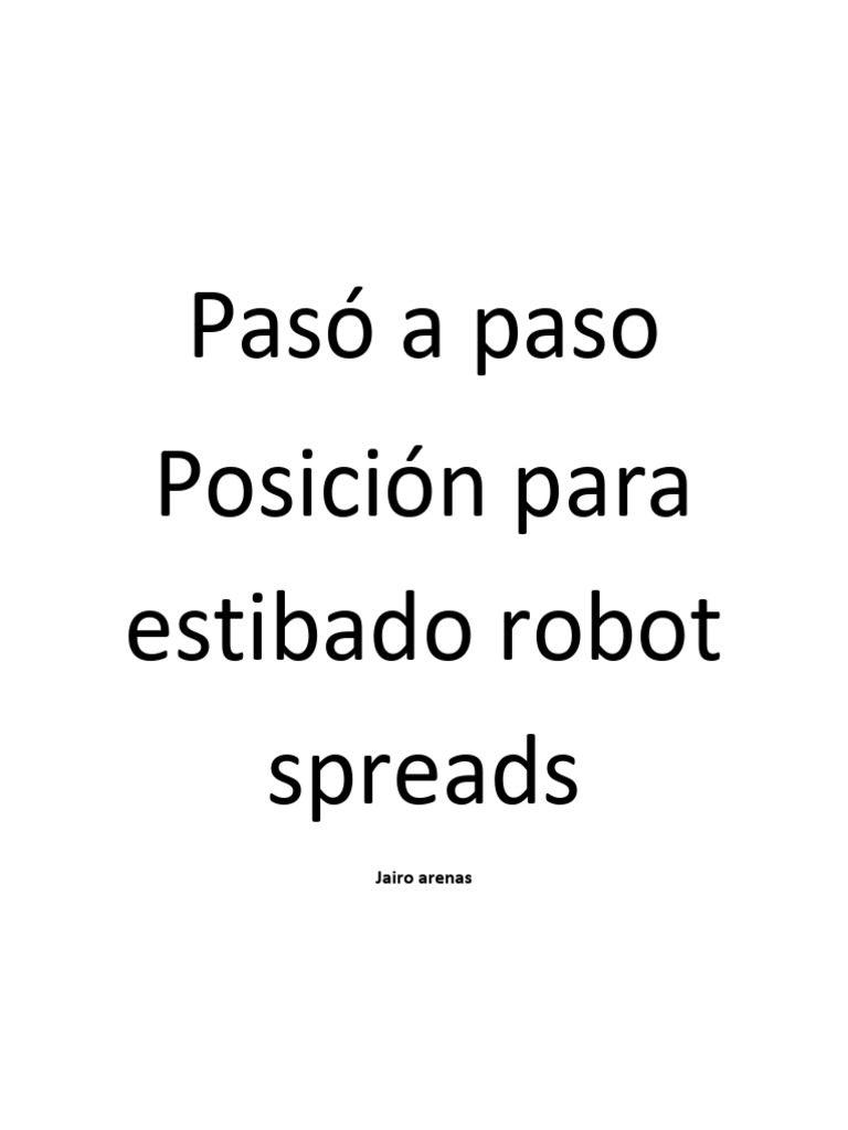 Guía de Estibado para Robots Spreads | PDF