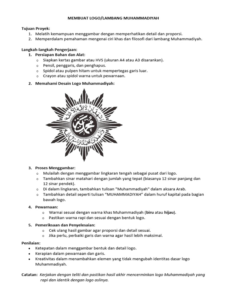 Membuat Logo Muhammadiyah | PDF