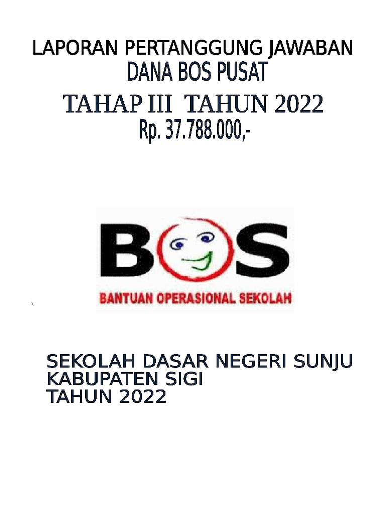 Sampul BOS Tahap I 2022 | PDF