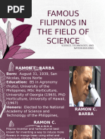 20 Filipino Scientist and Their Contributions | PDF | Science & Mathematics