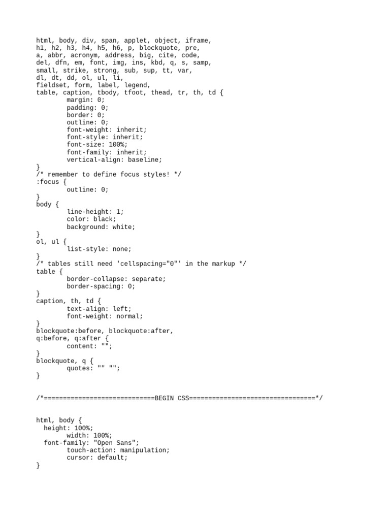 CSS Styles for Web Page Layout | PDF | Html Element | Html
