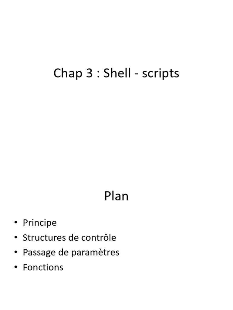 Introduction aux scripts Shell et commandes | PDF | Développement de ...