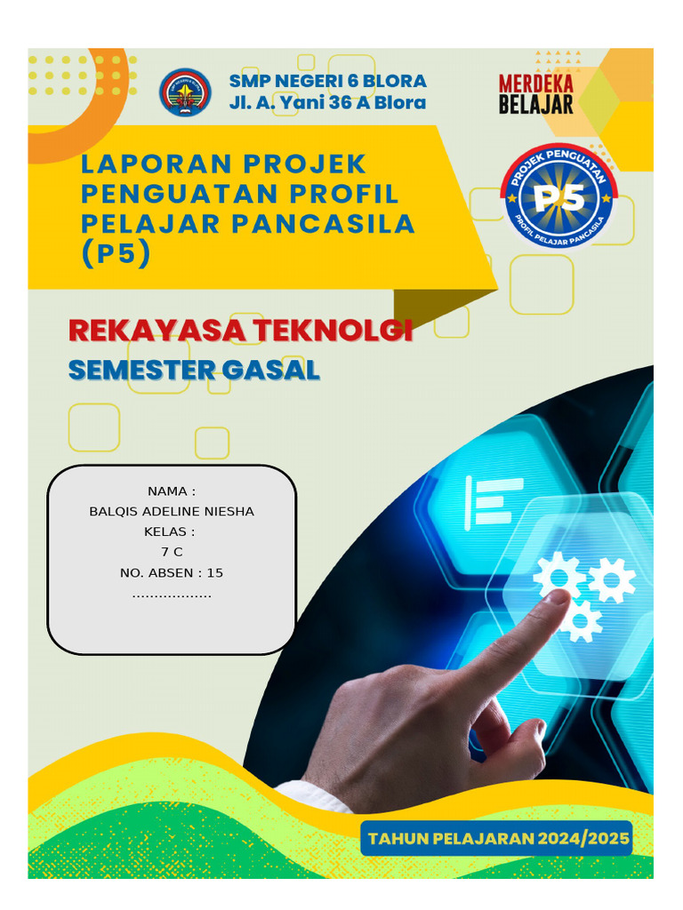 Laporan Projek-Rekayasa Dan Teknologi | PDF | Karier & Perkembangan | Kajian Bahasa Asing