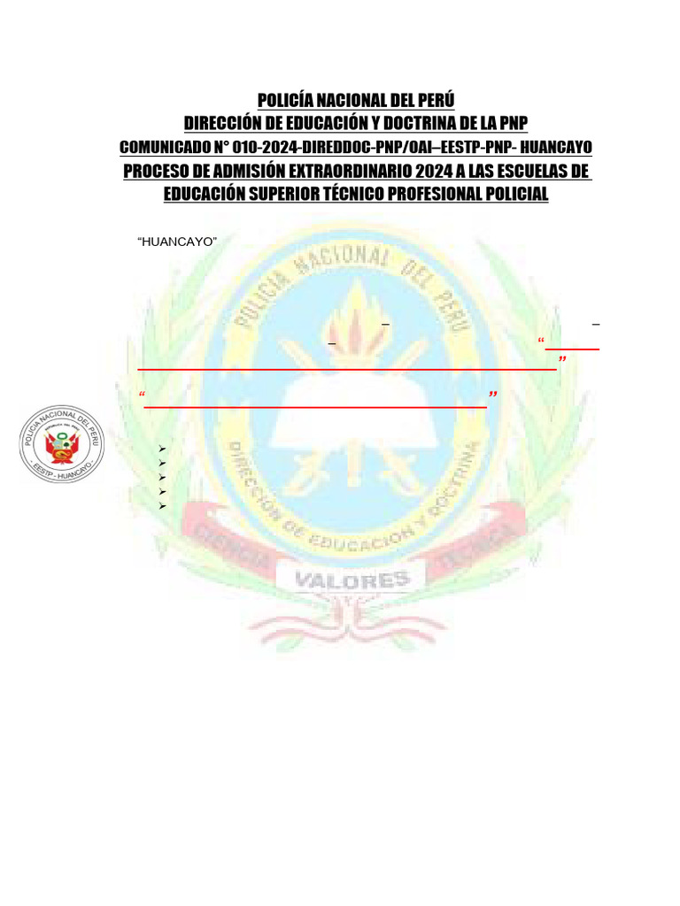 Comunicado 010-Extra. 2024-Eestp-Hyo-Oai | PDF | Negocios