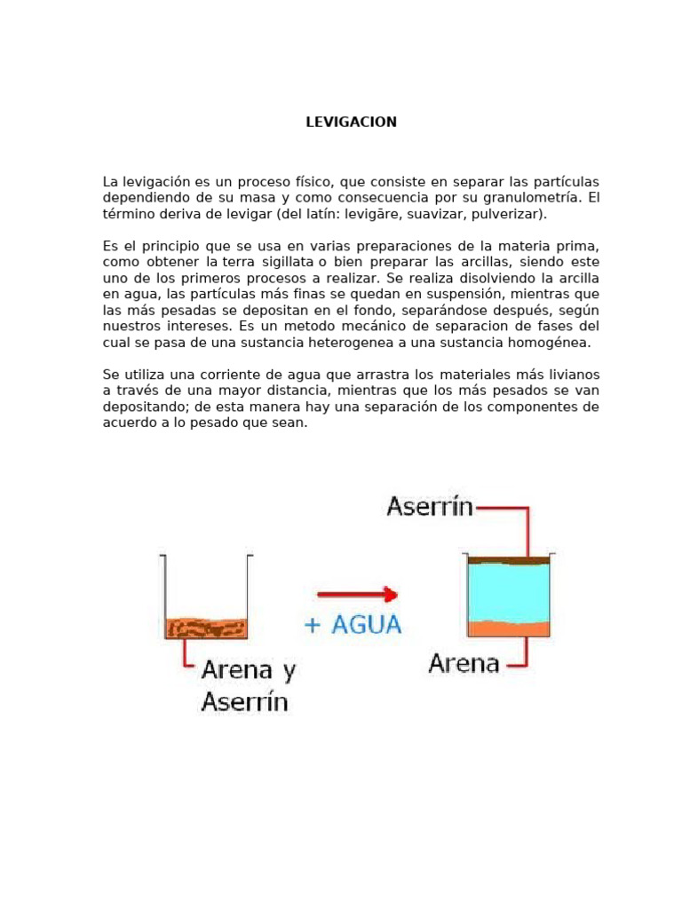 LEVIGACION | PDF | Hogar, jardinería y bricolaje