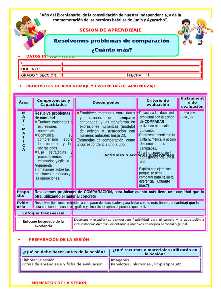 S3 - VIER - MATE - Resolvemos Problemas de Comparación, Cuantos Mas ...