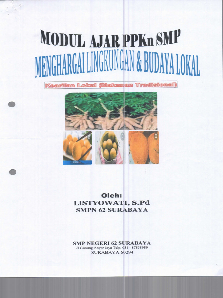 PKN - 7 - Genap - Bu Listyowati - Menghargai Lingkungan Budaya Lokal | PDF