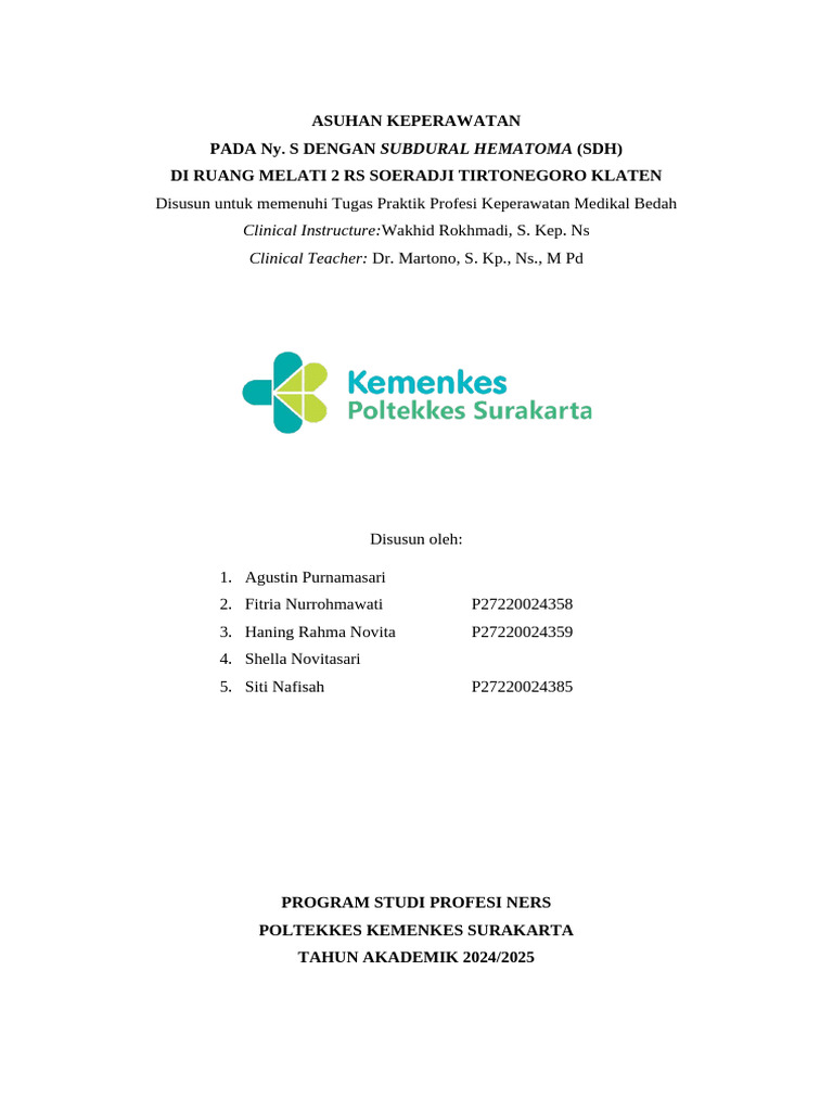 Askep SDH KLP Imple Kurang TTV N Tanggal | PDF