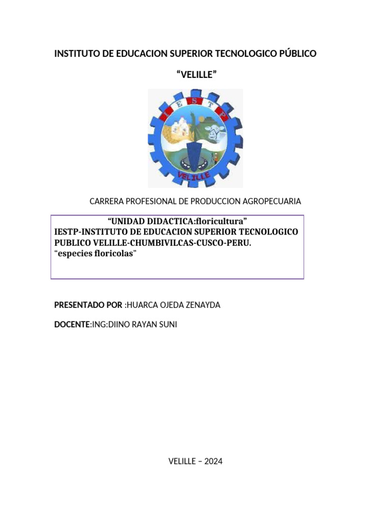 Floricola | PDF | Flores | Botánica