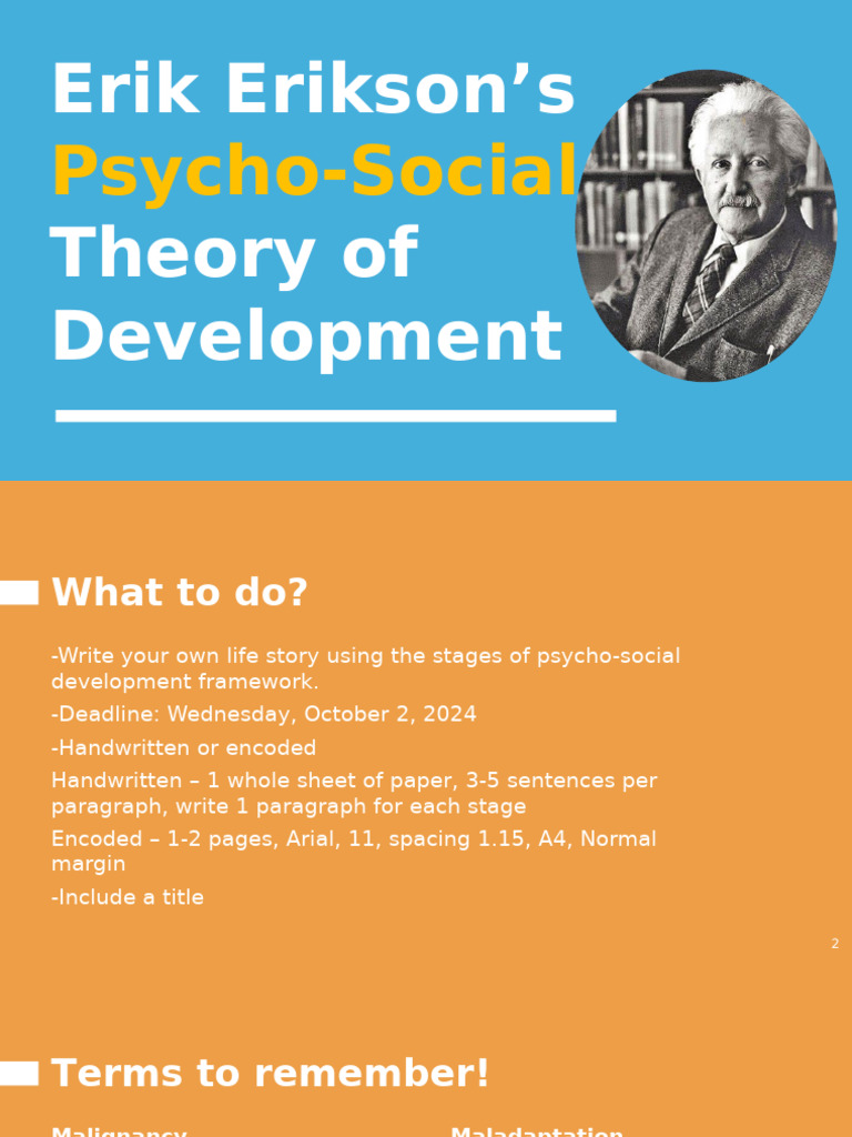 Eriksons Psychosocial Theory of Development | PDF | Psychology | Social ...