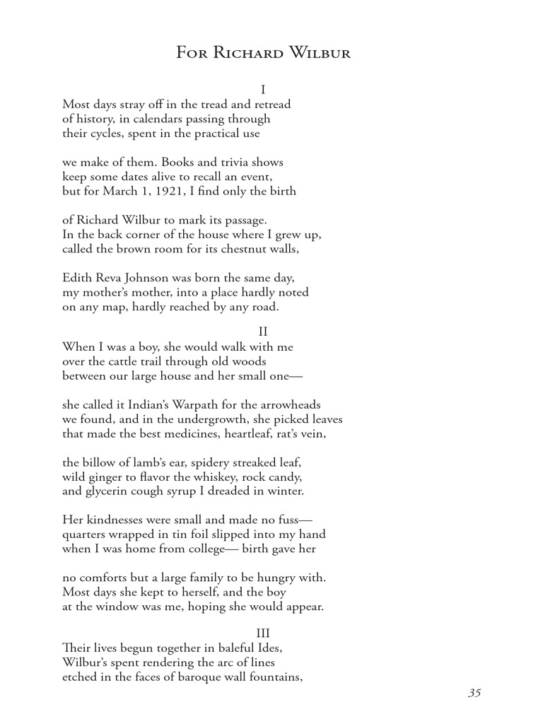 For Richard Wilbur | PDF