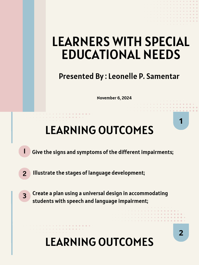 Learners With Special Educational Needs - Compressed | PDF