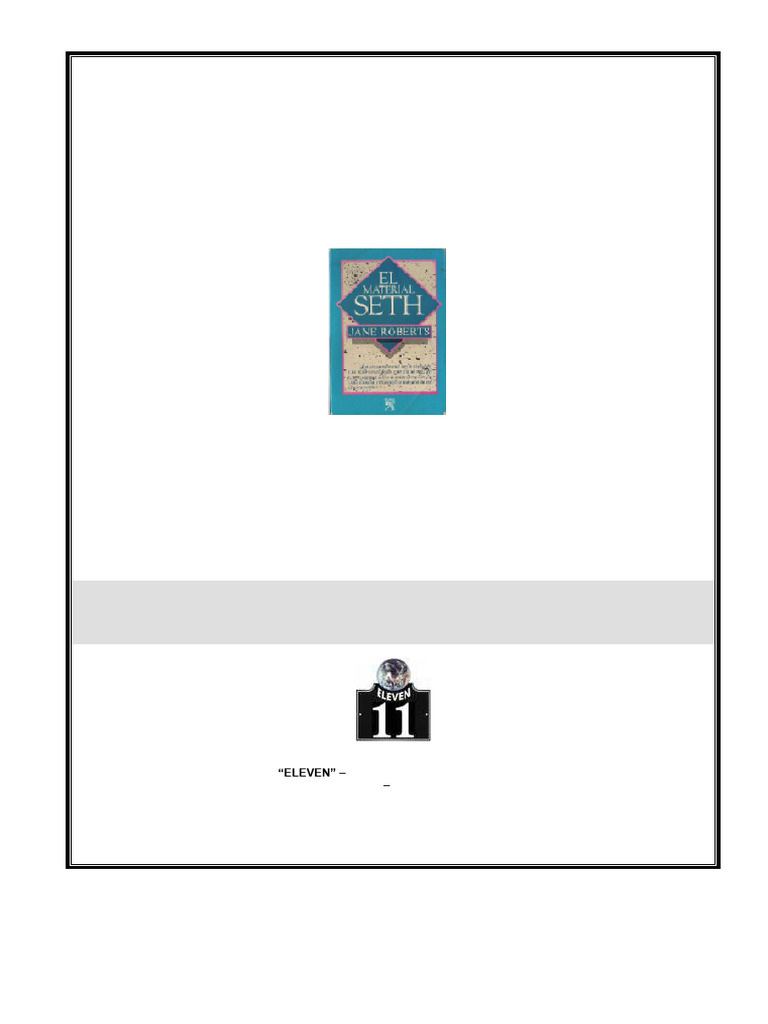 Roberts Jane - El Material Seth | PDF | Mente inconsciente | Experiencia