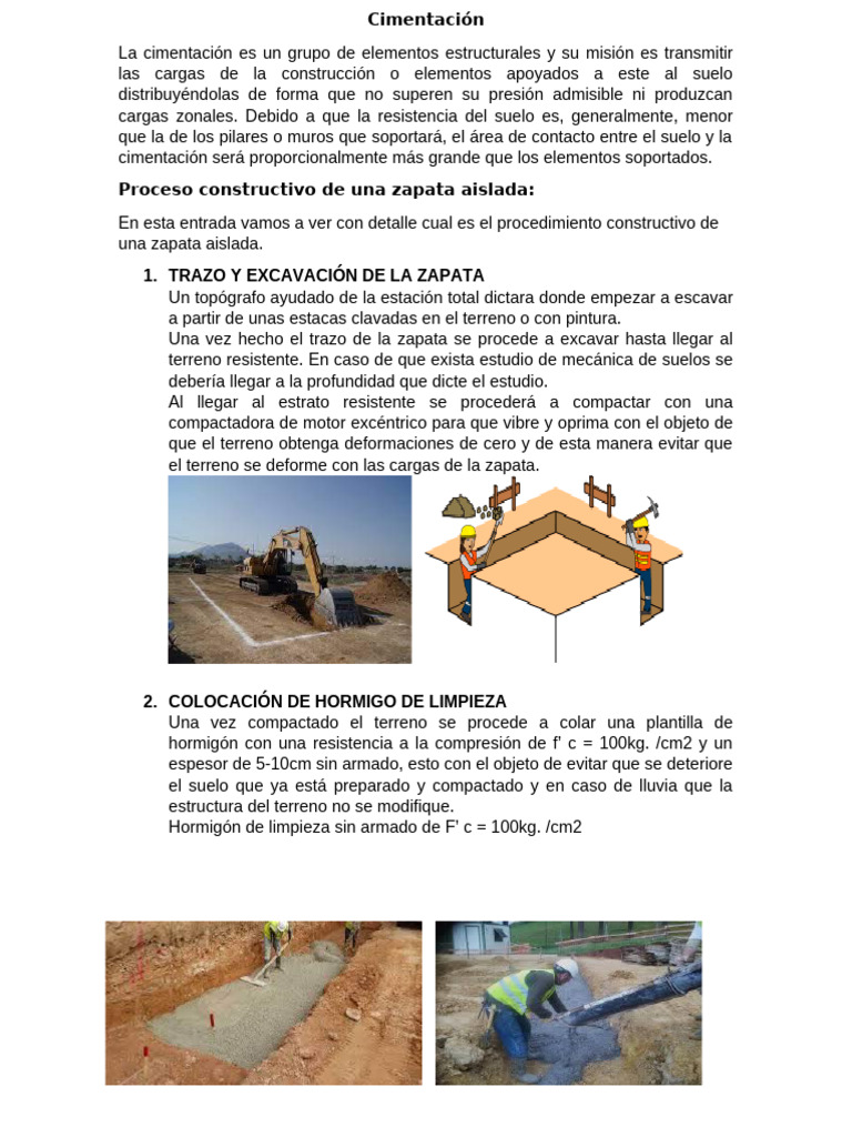 CIMENTACION | PDF | Ingeniería de Edificación | Ingeniería estructural