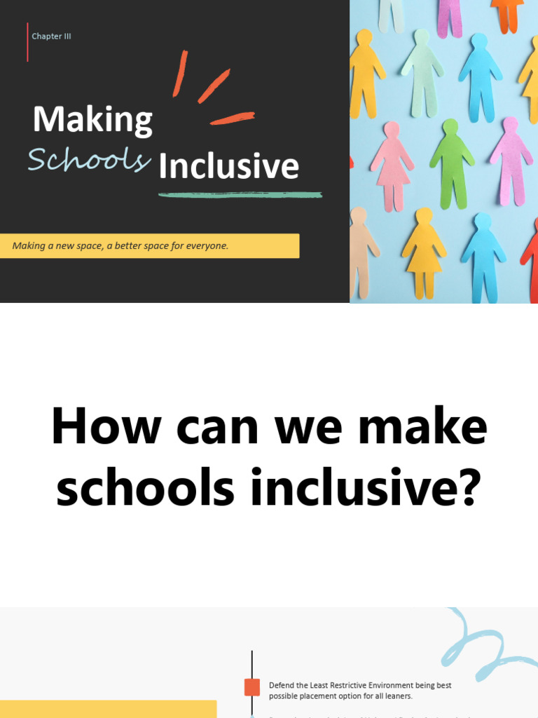 M3L1 Creating Inclusive Cultures 1 | PDF | Individualized Education ...