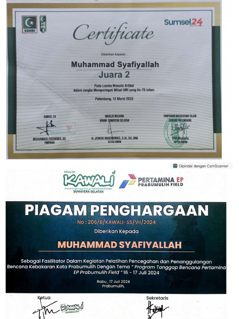 Achievement Pdf