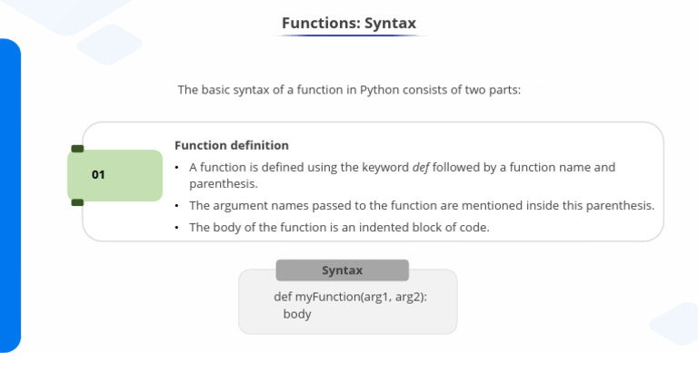 Python Function Syntax Guide | PDF