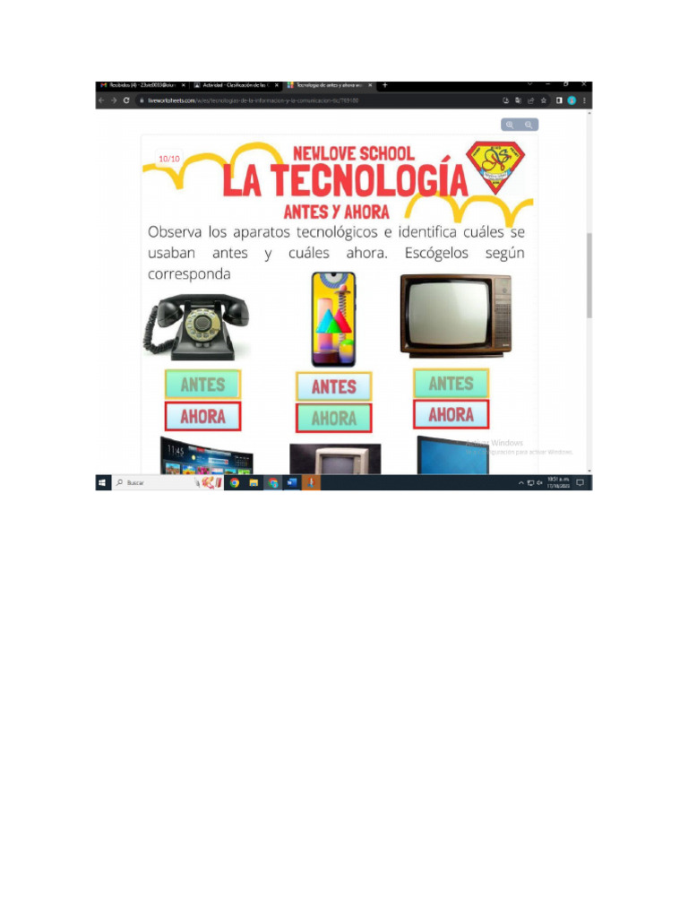 La Tecnologia Antes y Haora | PDF