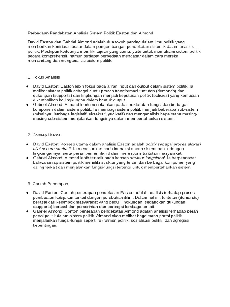 Pendekatan Analisis Sistem Politik Merupakan Bagi... (1) (Repaired) | PDF