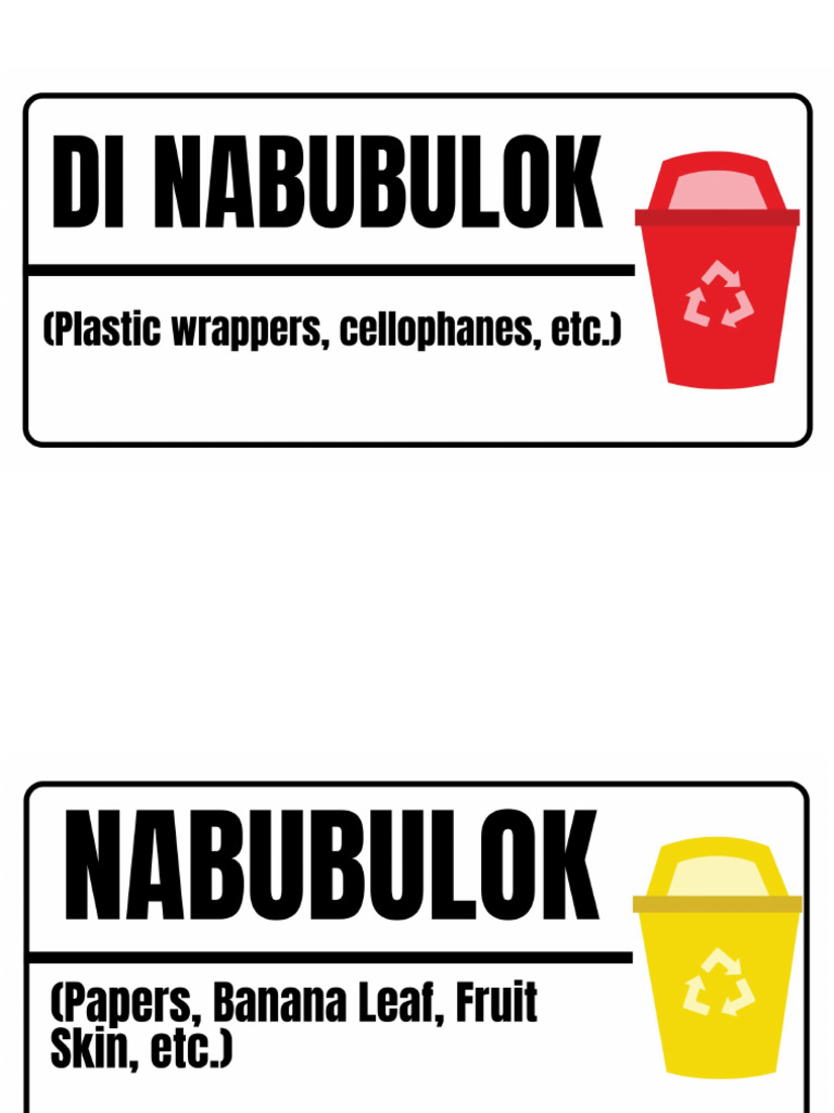 Trashbin Signage | PDF