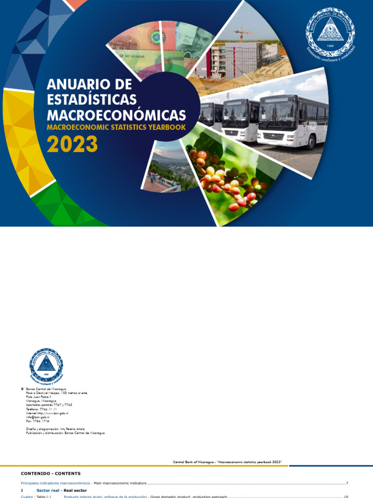Anuario de Estadísticas Macroeconómicas 2023 BCN Nicaragua | PDF | Economias | Dinero