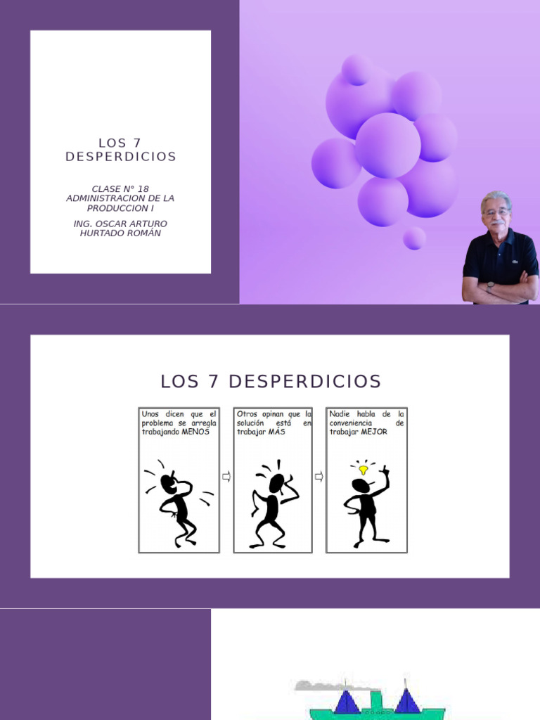 Clase Los 7 Desperdicios | PDF | Lean Manufacturing | Economias