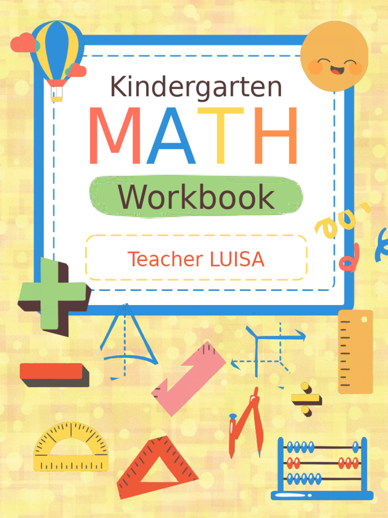 Kindergarten Math Workbook by Teacher Luisa | PDF