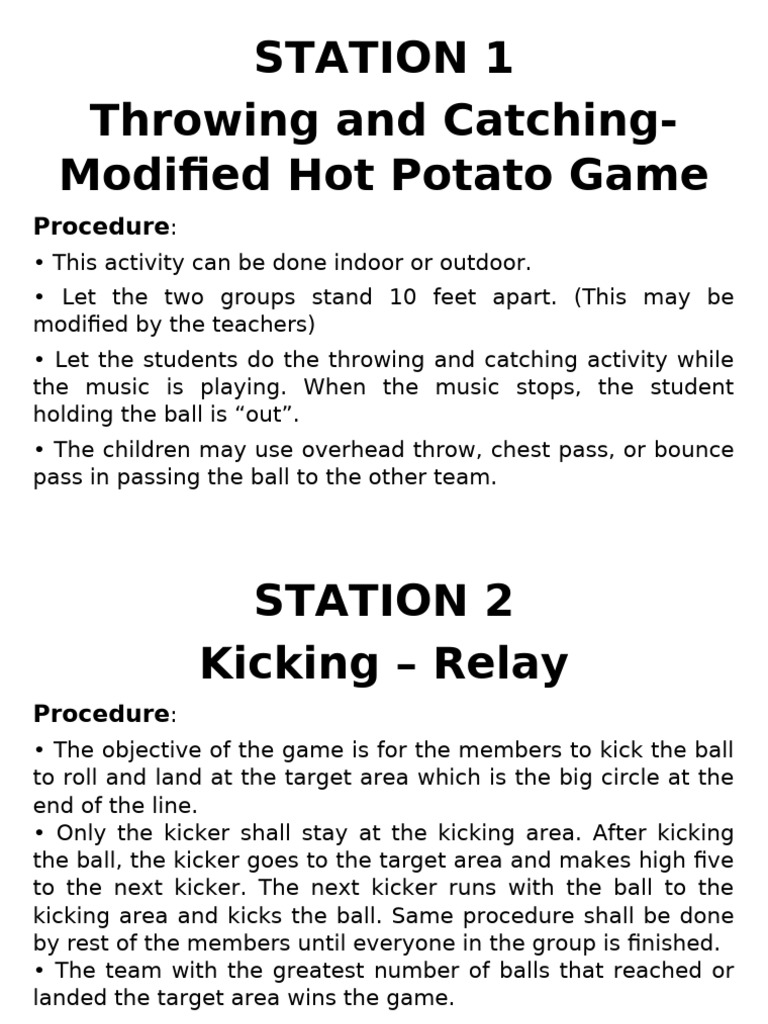Performance Task No. 7 & 8 Station Info. | PDF