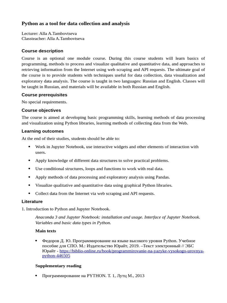 Python_syllabus | PDF | Python (Programming Language) | Computer Science Python_syllabus | PDF | Python (Programming Language) | Computer Science