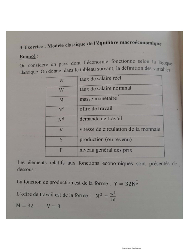 Exercice Corrige Macro1 | PDF