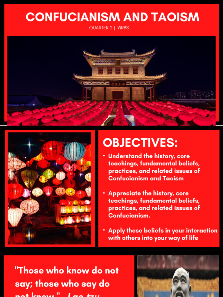 Q2 M4 IWRBS Confucianism and Taoism | PDF