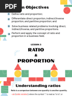 Lesson - 3 Solve Problem Involving Direct Proportion, Indirect ...