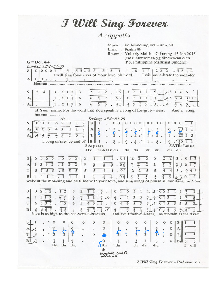 I Will Sing Forever | PDF