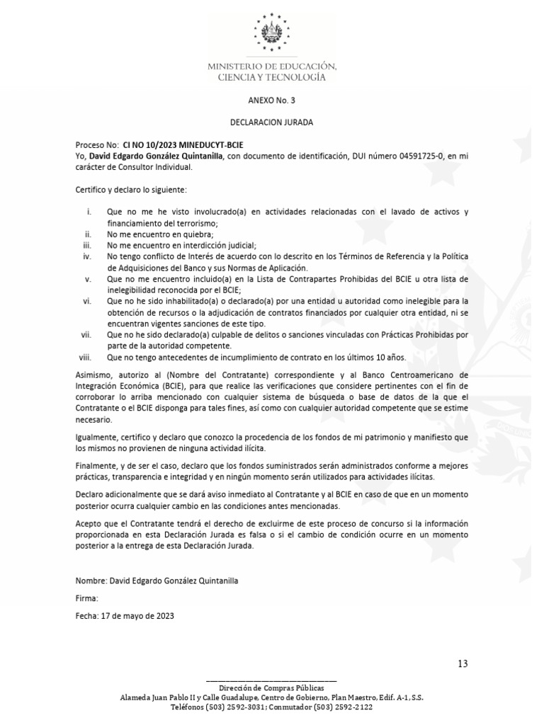 Anexo 3 | PDF