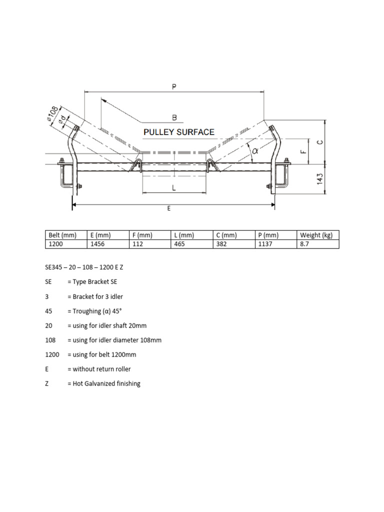 Drawing Bracket Roller Convey | PDF | Science & Mathematics ...