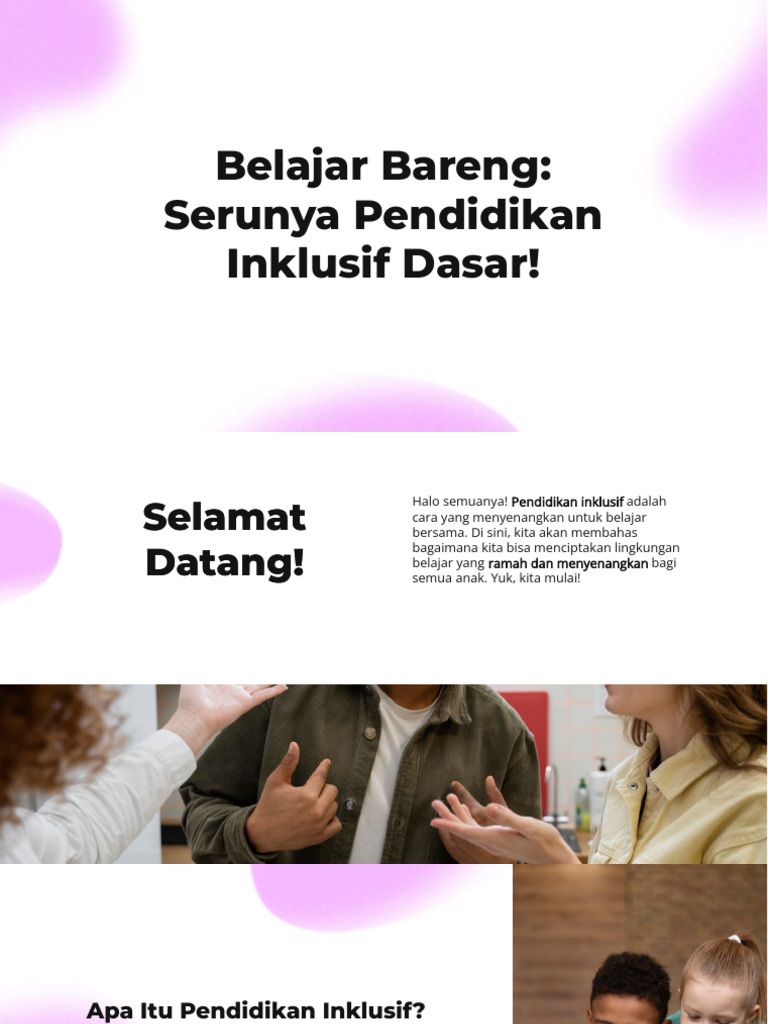 Slidesgo Belajar Bareng Serunya Pendidikan Inklusif Dasar ...