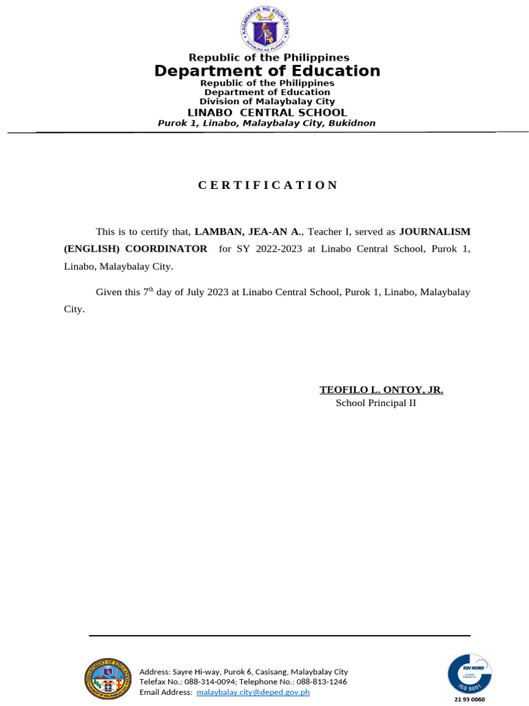 COORDINATORSHIP | PDF