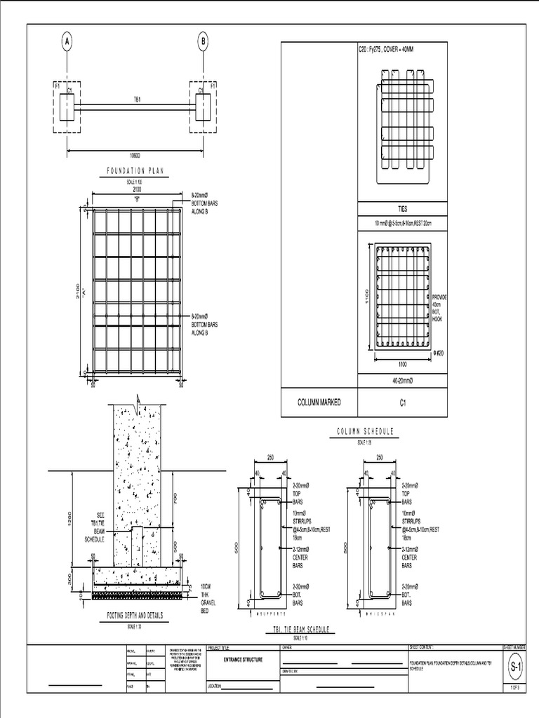 Structural Design Plans | PDF | Civil Engineering | Structural Engineering