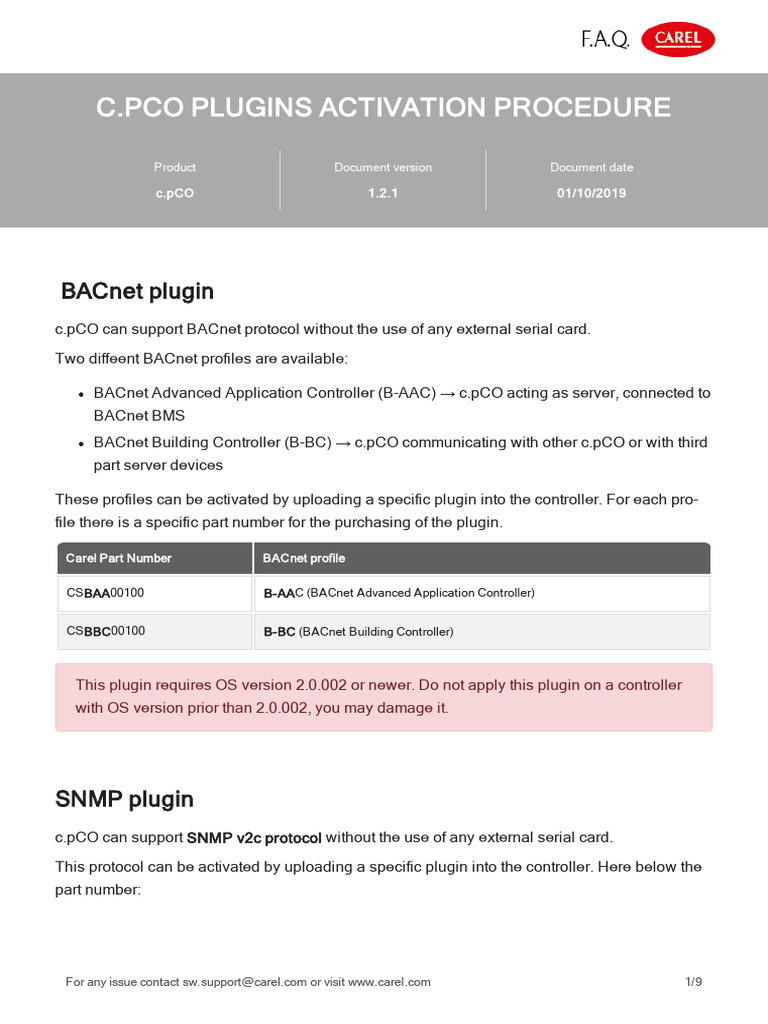 c.pCO Plugins Activation Procedure | PDF | Computer Engineering | System Software