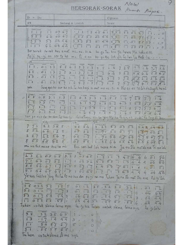 Bersorak Sorak | PDF