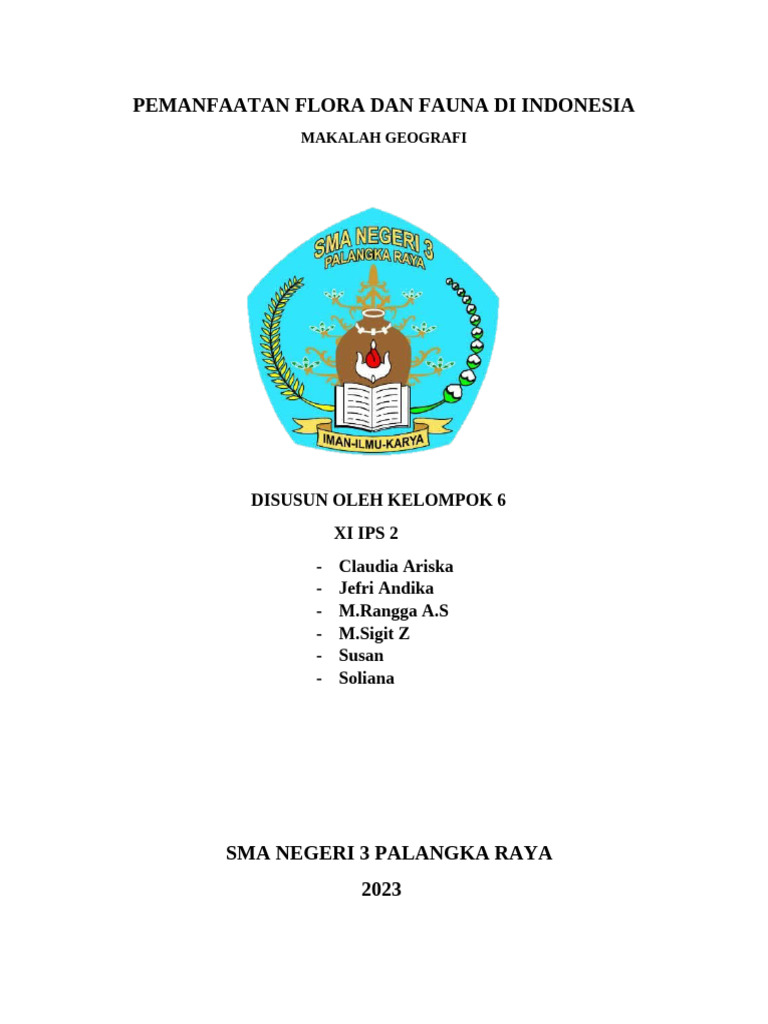 Manfaat Flora dan Fauna di Indonesia | PDF | Sains & Matematika